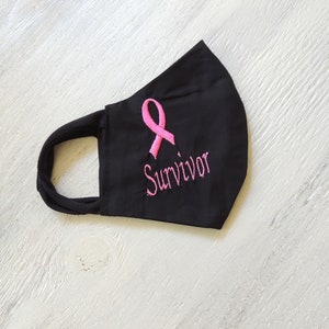 Face Masks Breast Cancer Pink Ribbon Breast Cancer Survivor | Etsy
