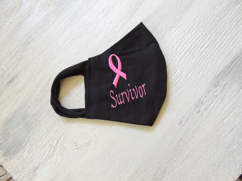 Face Masks Breast Cancer Pink Ribbon Breast Cancer Survivor | Etsy