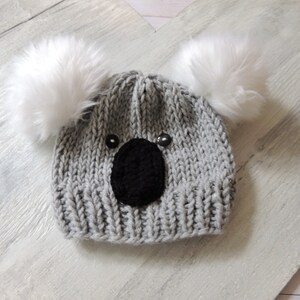 Knit Koala Beanie Koala Hats Koala Bear Beanie Baby Koala | Etsy