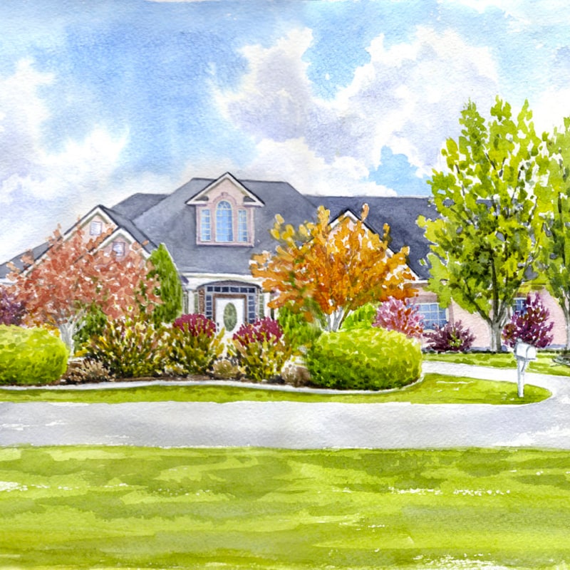 House Painting From Photo - Etsy