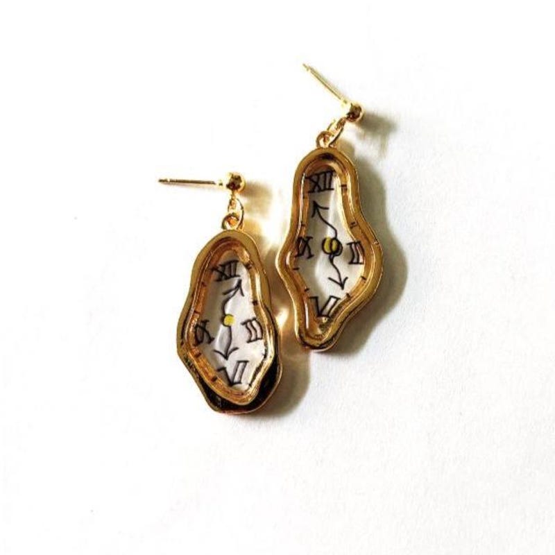Clock Earrings - Etsy