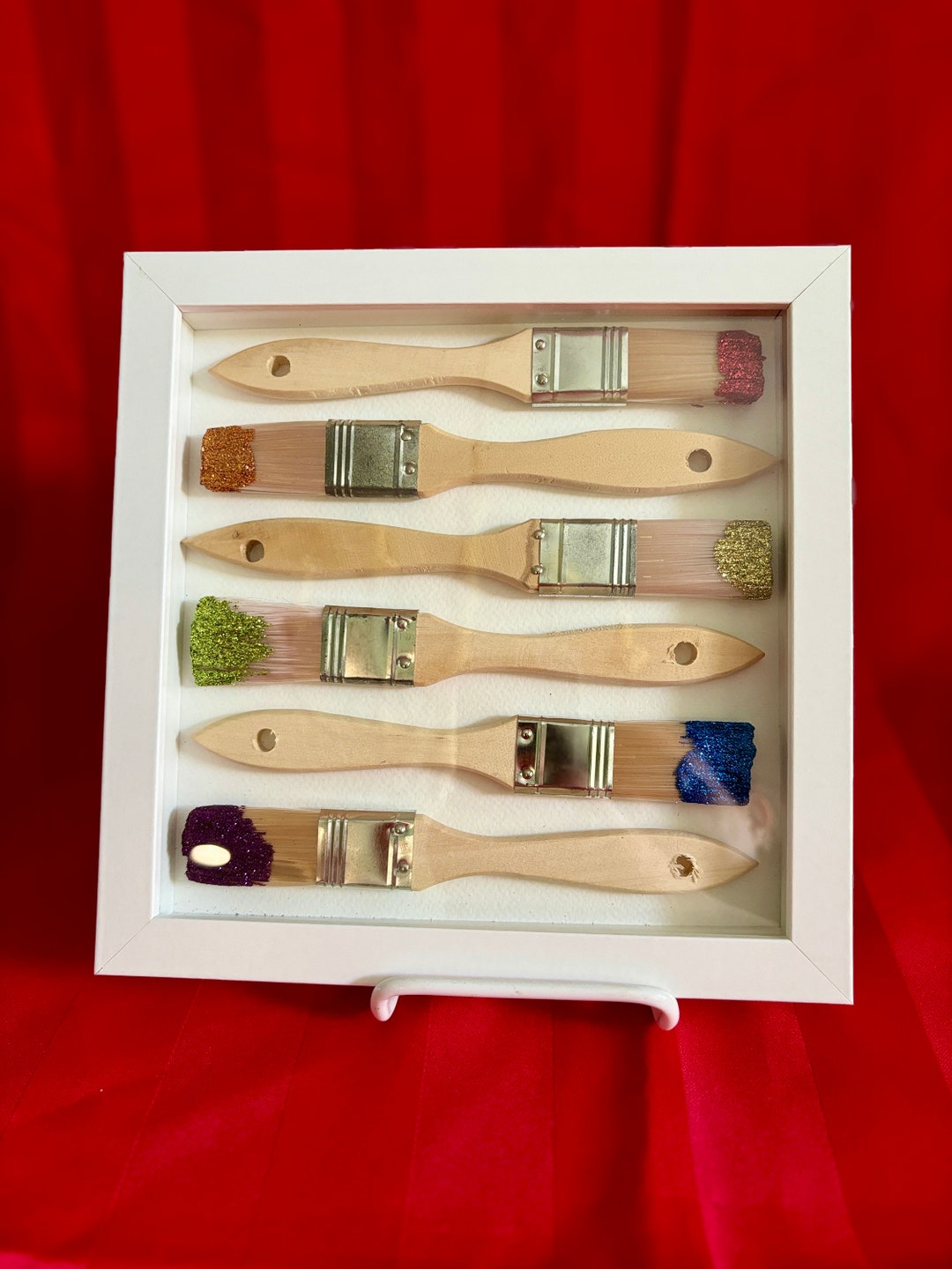 Paintbrush Wall Decor | Upcycled Brush Art | Rustic Artist Wall Hanging ...