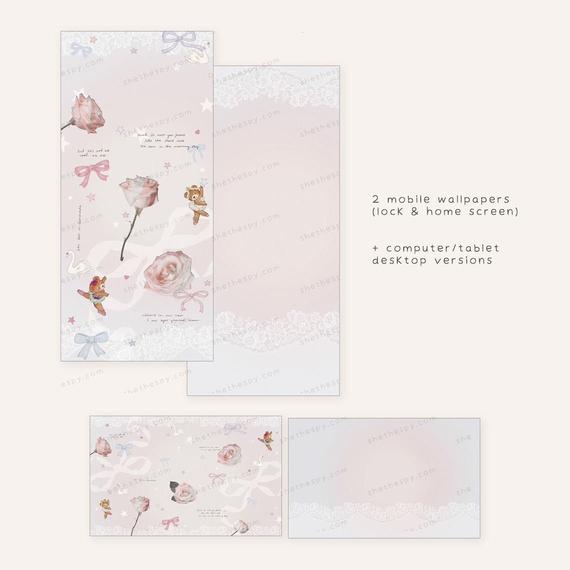 Coquette Aesthetic Icon Theme, Hand Drawn App Icons, Pink Home Screen ...