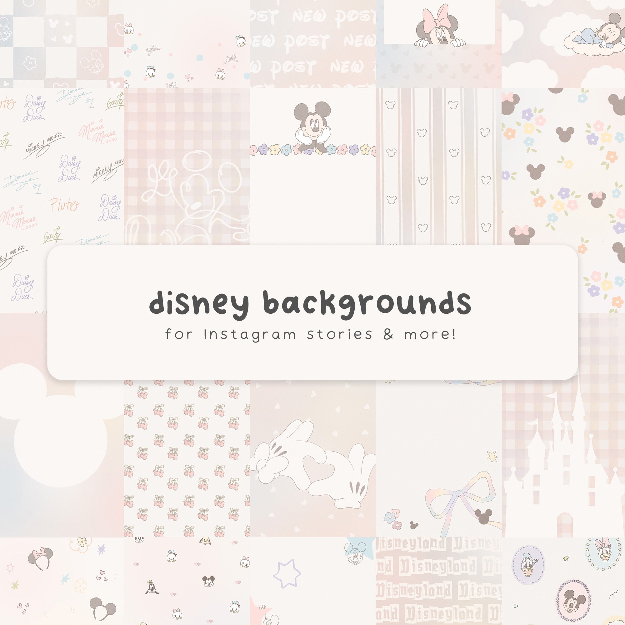 Magic Instagram Story Backgrounds Bundle Theme Park Backgrounds ...