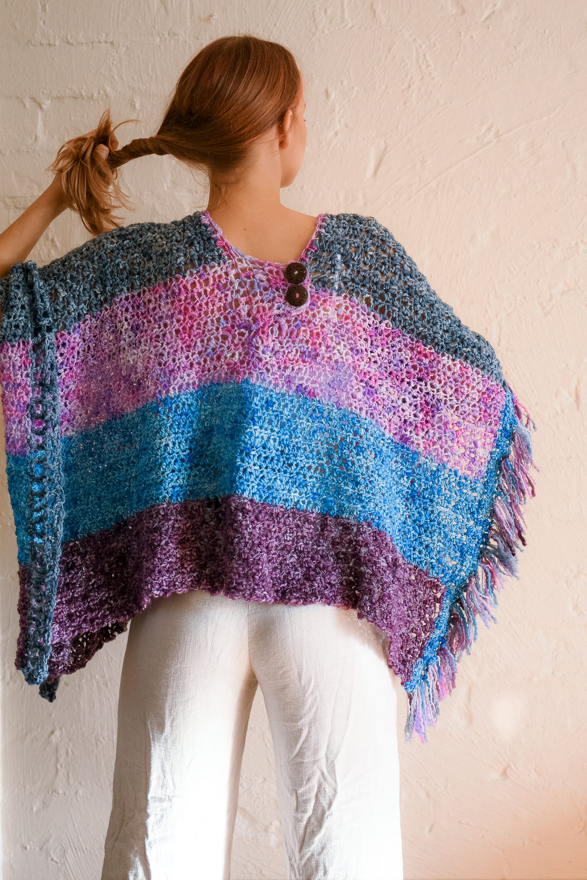 Rectangle Crochet Poncho Pattern Unisex Poncho (Download Now) - Etsy