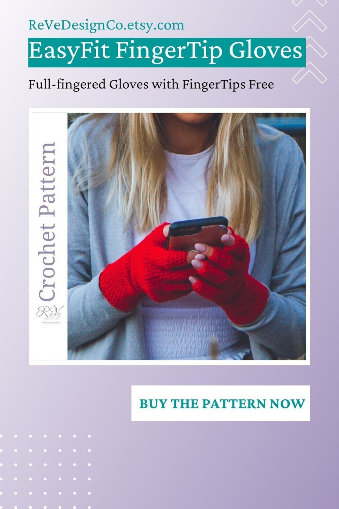 Crochet Fingertip Glove Pattern: Women's DIY Gloves (PDF Pattern) - Etsy