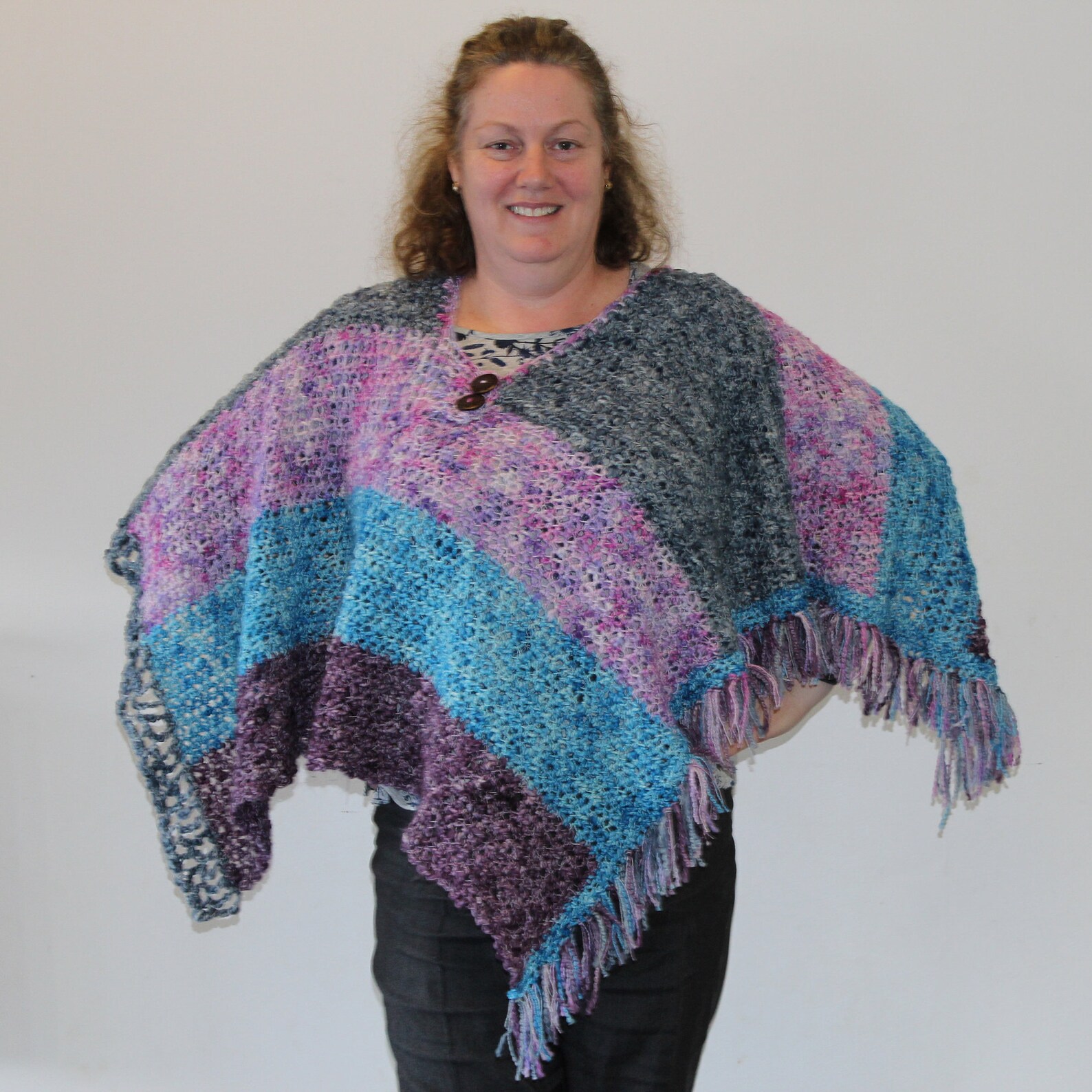 Rectangle Crochet Poncho Pattern Unisex Poncho (Download Now) - Etsy