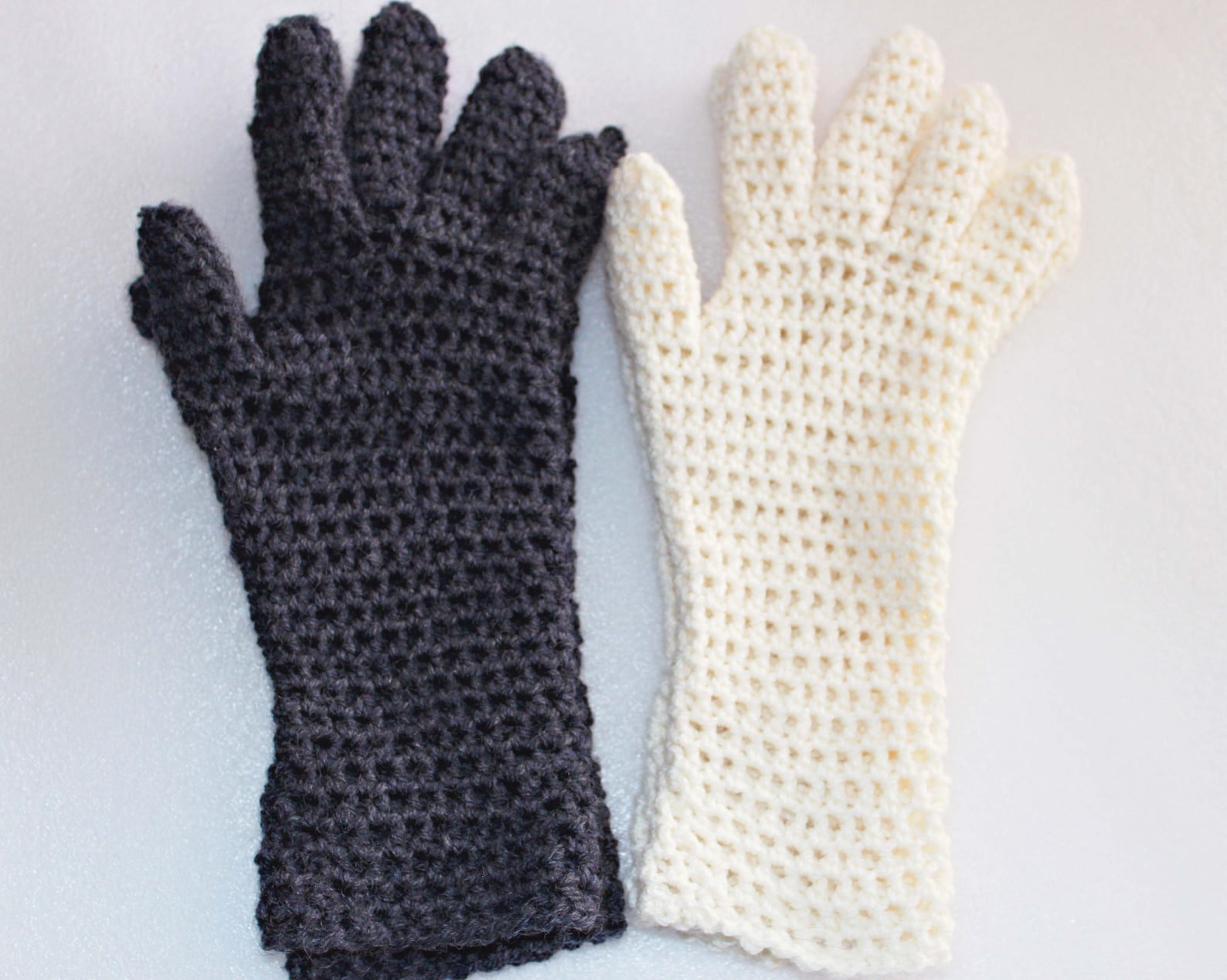 Crochet Glove Pattern Fingered Glove Crochet Pattern Crochet Gloves ...