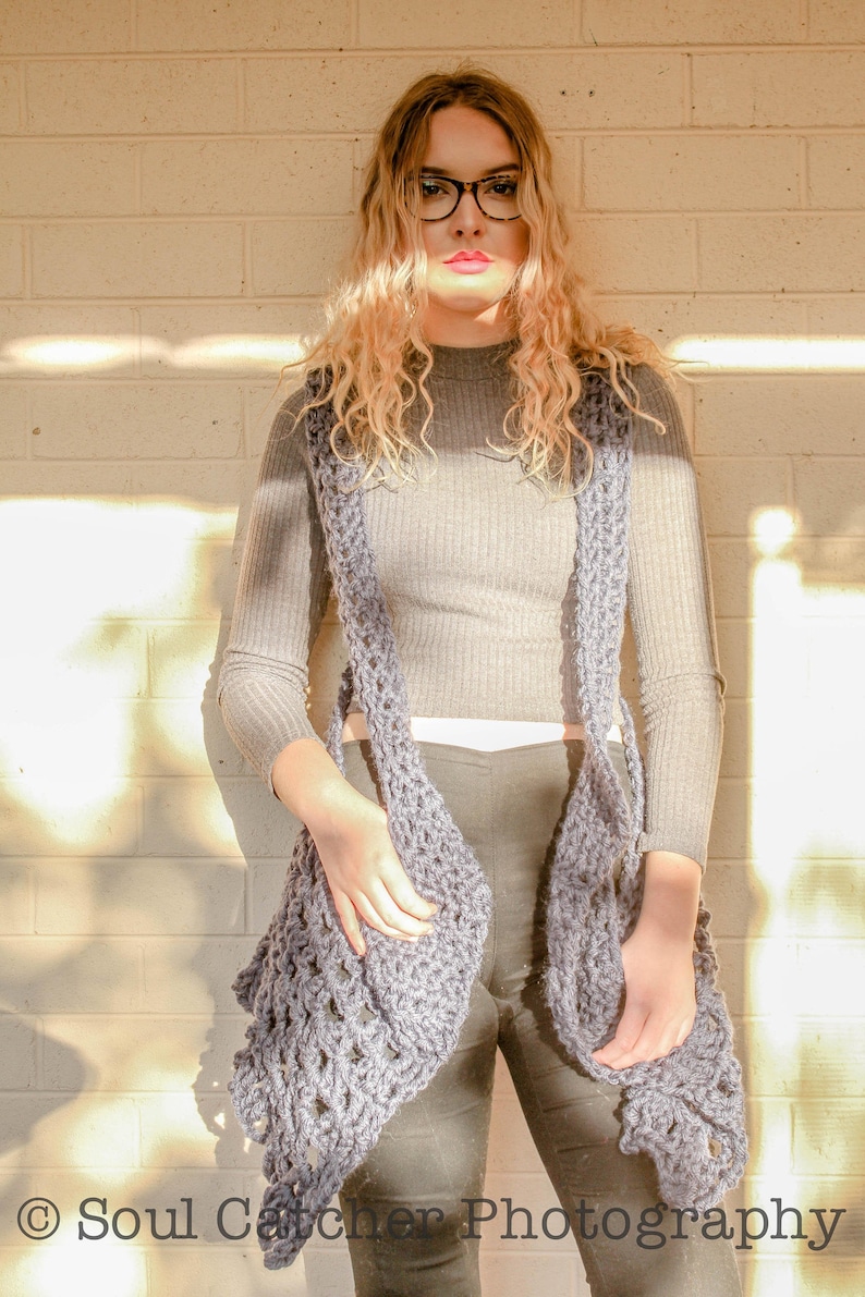 Chunky Crochet Vest Pattern Boho Vest Crochet Pattern | Etsy