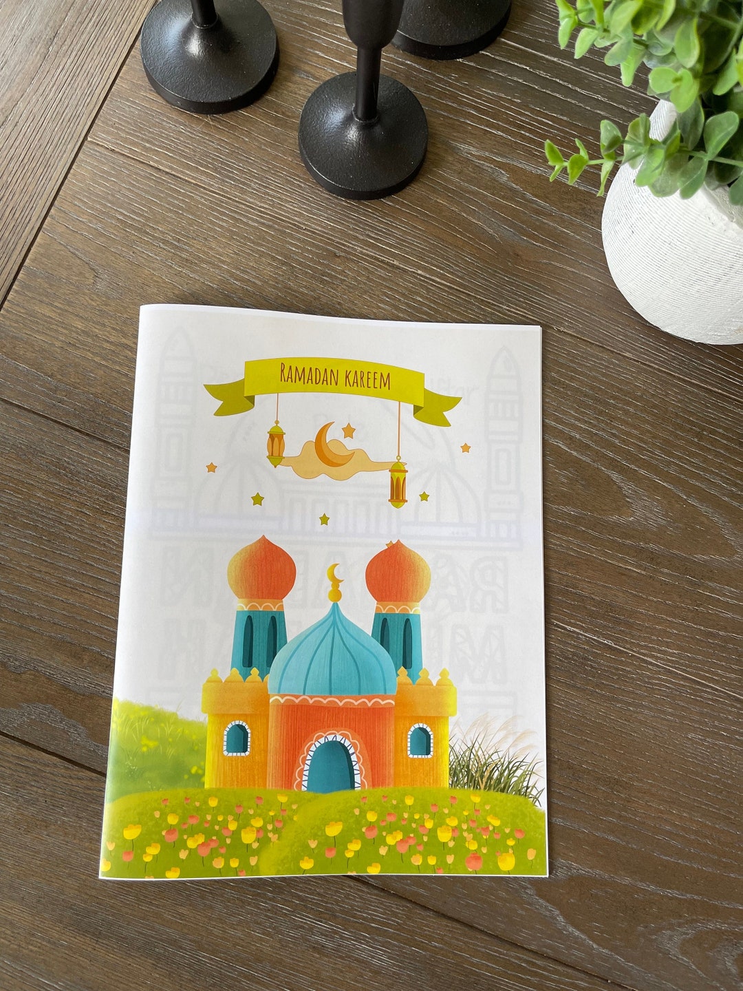 Ramadan Kids Activity Booklet Digital Download Color by Number Counting ...