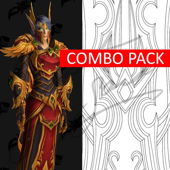 Blood Elf Heritage Armor Combo Pack World of Warcraft | Etsy
