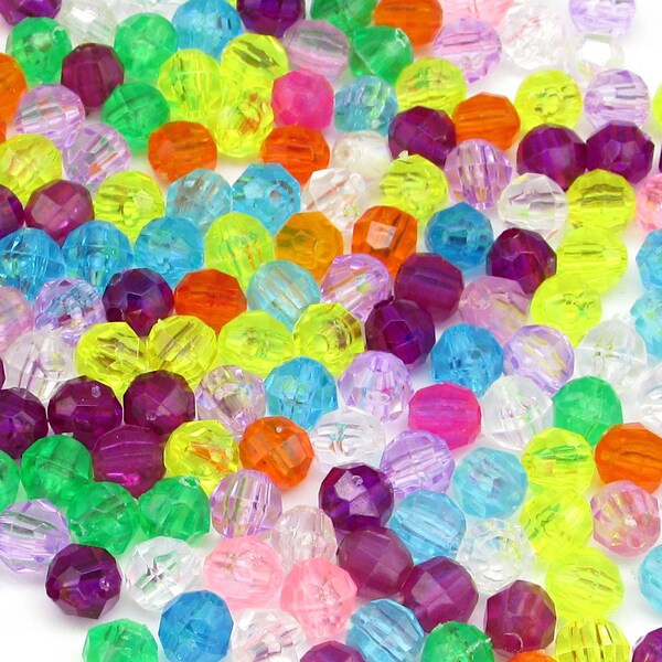 Acrylic Faceted Bead - Etsy