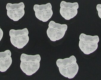 Glass Cat Head Beads - Etsy