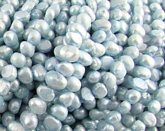 Light Blue Freshwater Pearls - Etsy