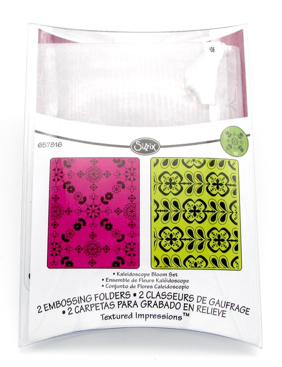 A2 Embossing Folder Set of 2 Sizzix Textured Impressions - Etsy