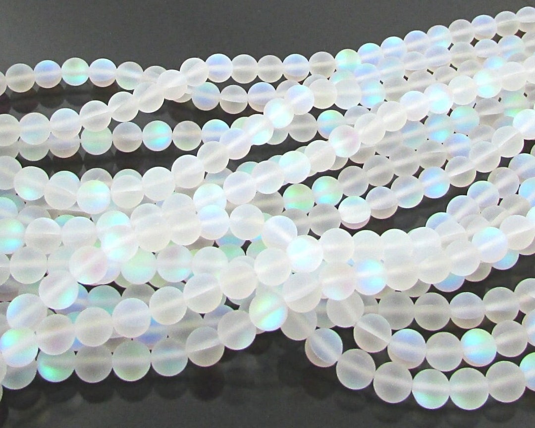 Matte Crystal AB Mermaid Glass 6mm 8mm 10mm Beads - Etsy