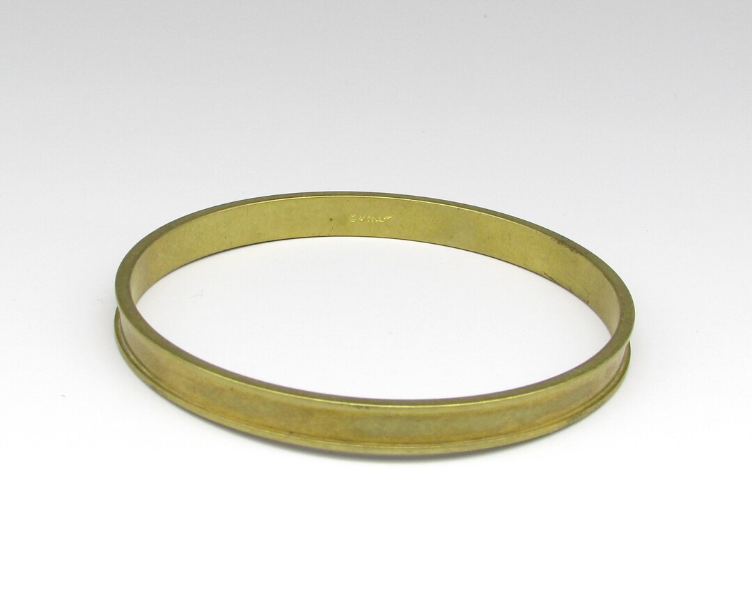 Raw Brass Channel Bracelet Blank, Narrow Bangle Base - Etsy