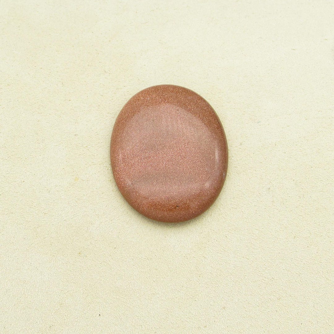 Goldstone Cabochon, Large Oval Flat Back Stone 40mm X 30mm - Etsy