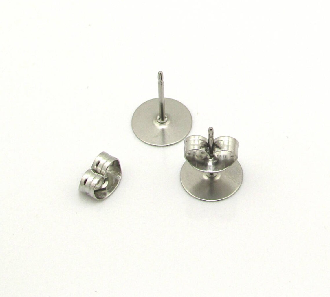 200 8mm Stainless Steel Earring Posts - Etsy