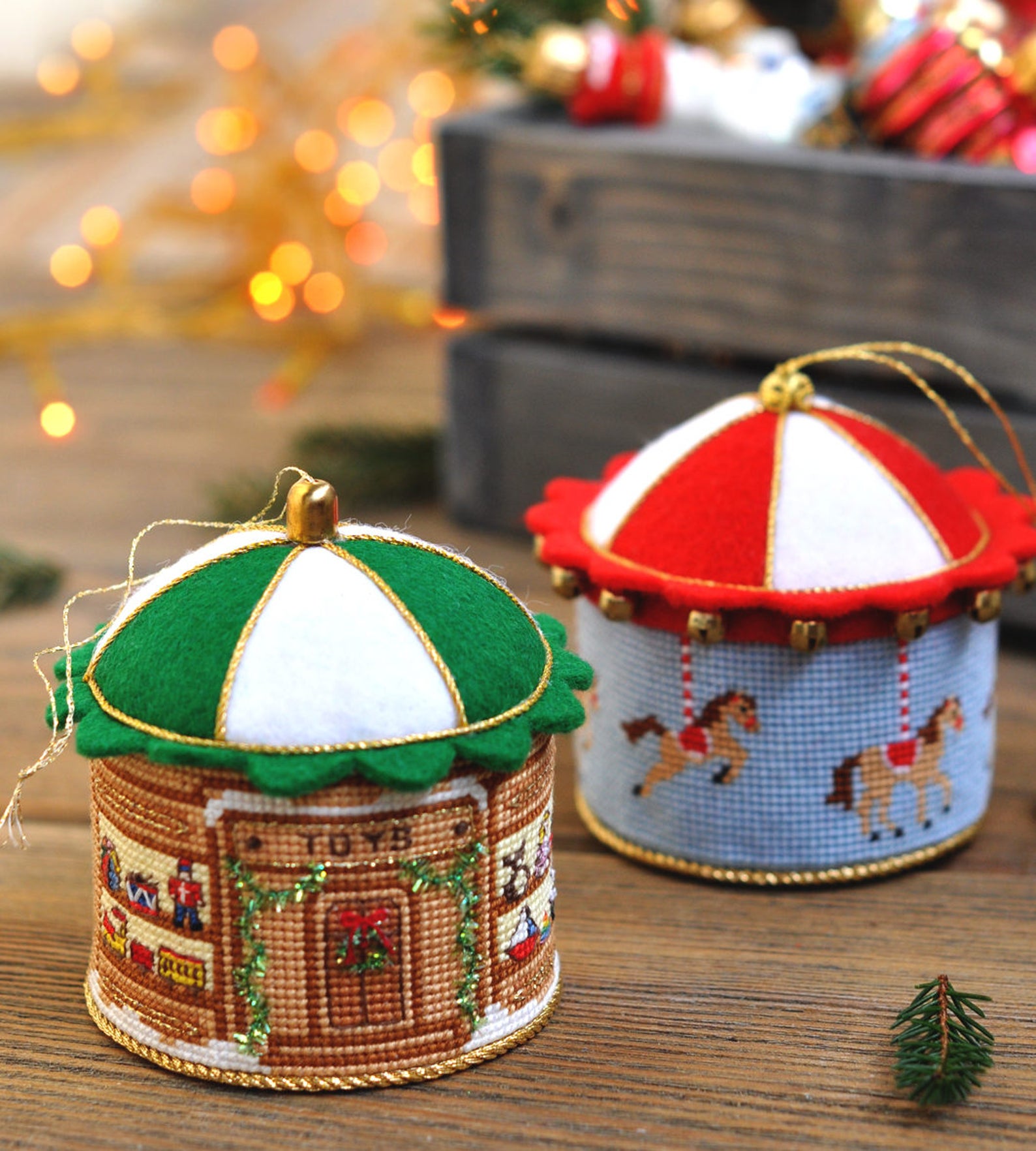Cross Stitch Christmas Ornament. Christmas Cross Stitch | Etsy