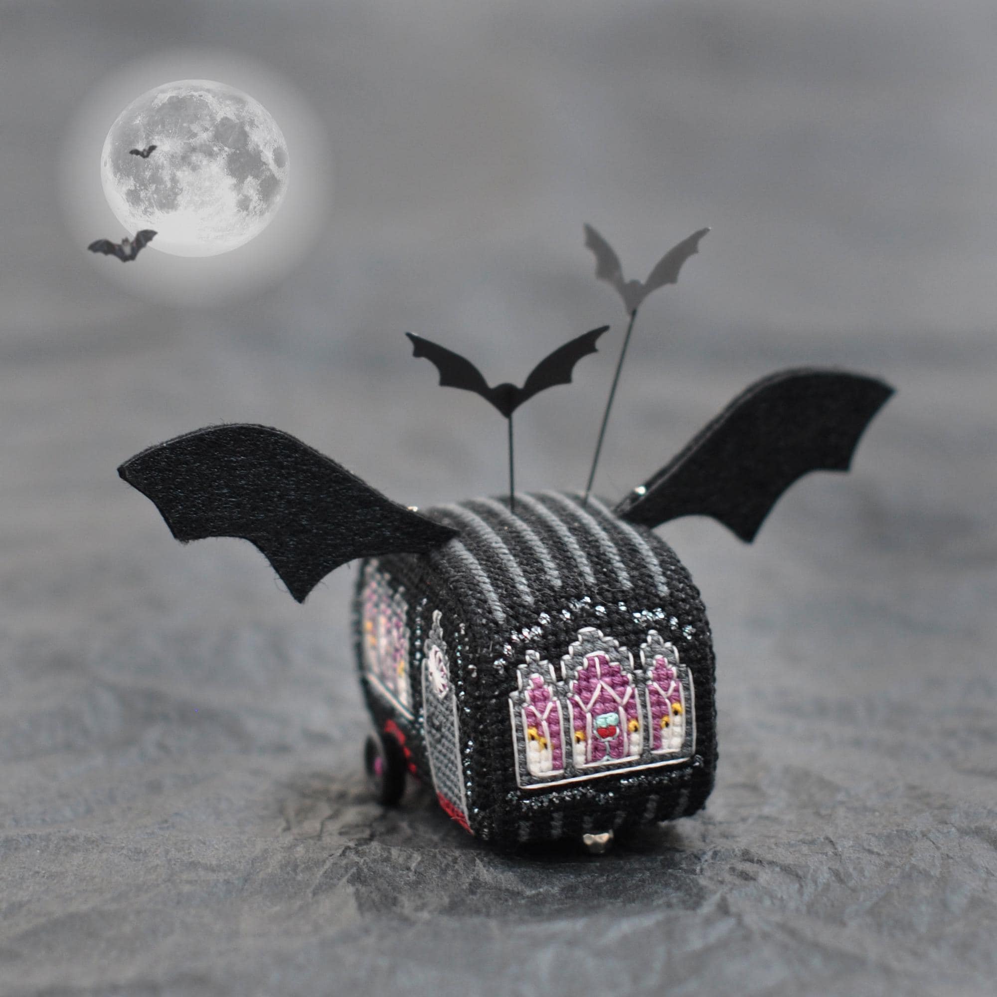 Gothic Camper Cross Stitch Pattern: Vampire Halloween Caravan ...