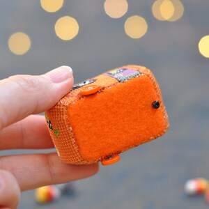 Haunted Caravan Cross Stitch Pattern: Halloween Pumpkin Camper ...