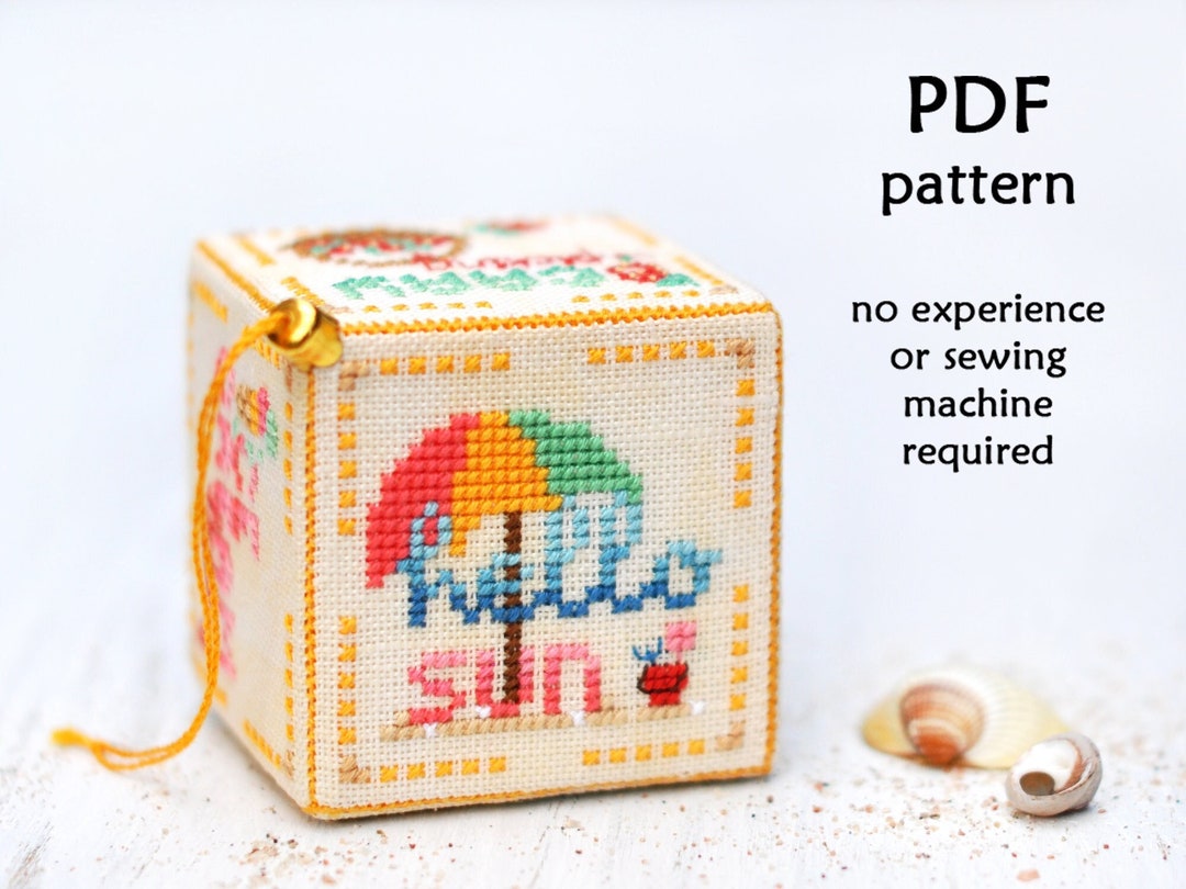 Summer Cross Stitch Pattern. Sun Cross Stitch Pattern. Cross - Etsy