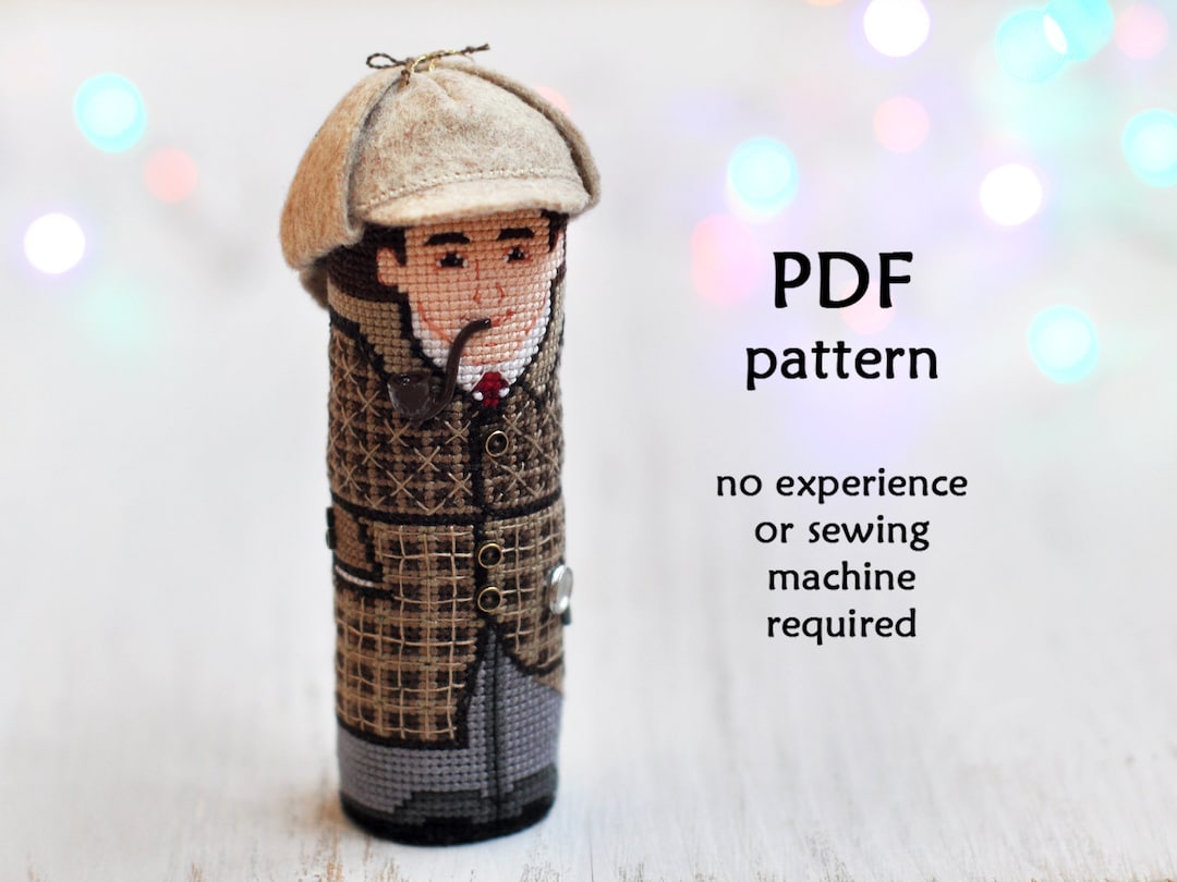 Christmas Cross Stitch. English Gentleman Cross Stitch. Detective Cross ...