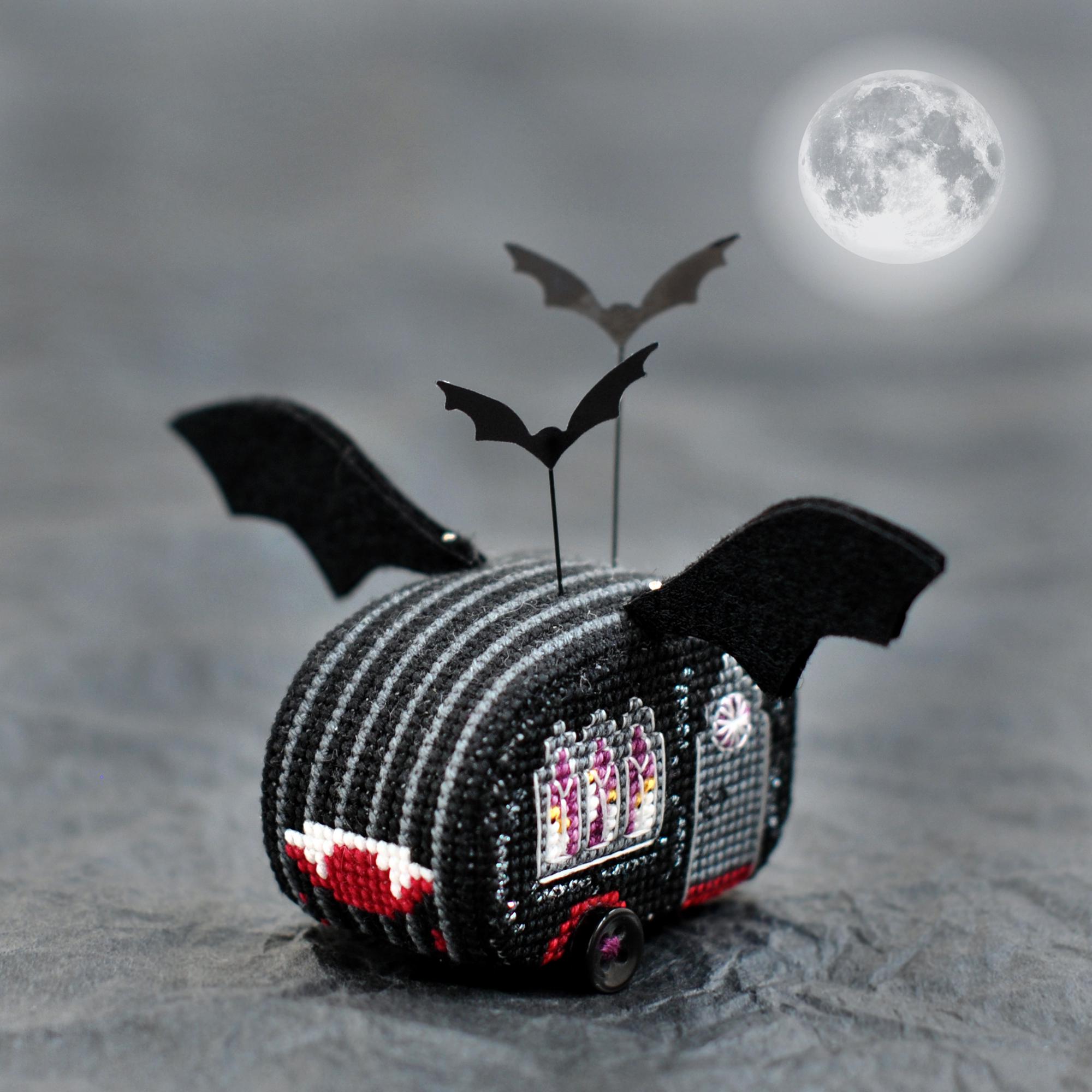 Gothic Camper Cross Stitch Pattern: Vampire Halloween Caravan ...