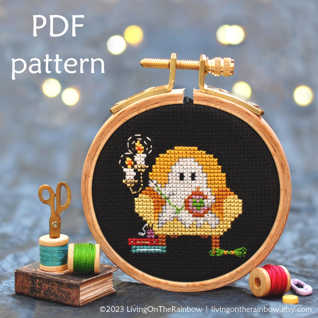 Cross Stitcher Ghost Cross Stitch. Ghost Cross Stitch Pattern. Cute ...