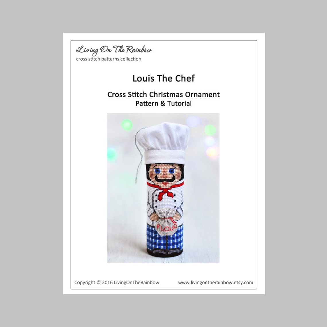 Christmas Cross Stitch Pattern. Chef Cross Stitch Christmas - Etsy
