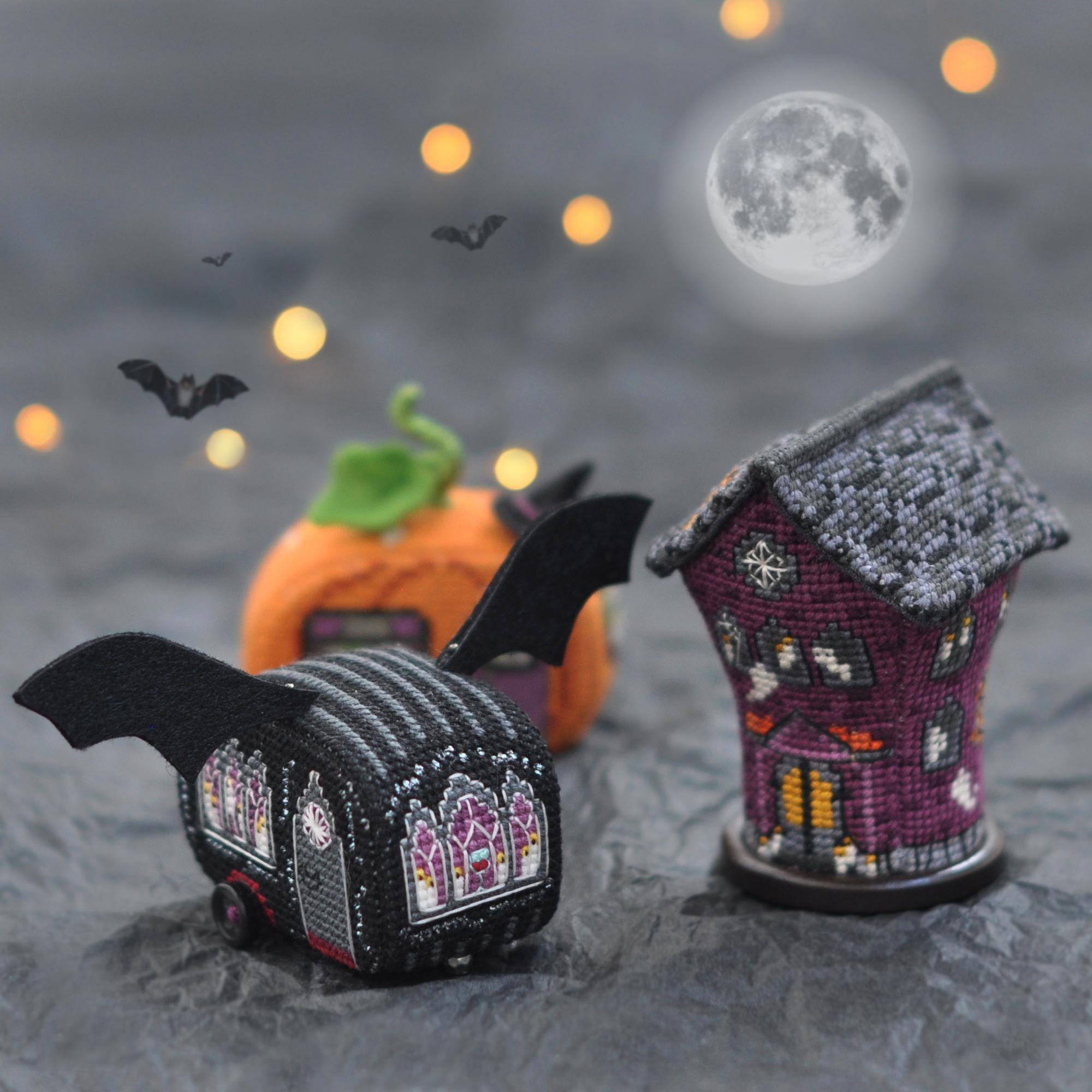 Gothic Camper Cross Stitch Pattern: Vampire Halloween Caravan ...