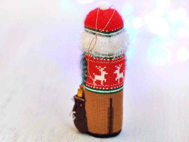 Christmas Ornament Cross Stitch Patterns: Santa, Elf, Snowman, Mrs ...