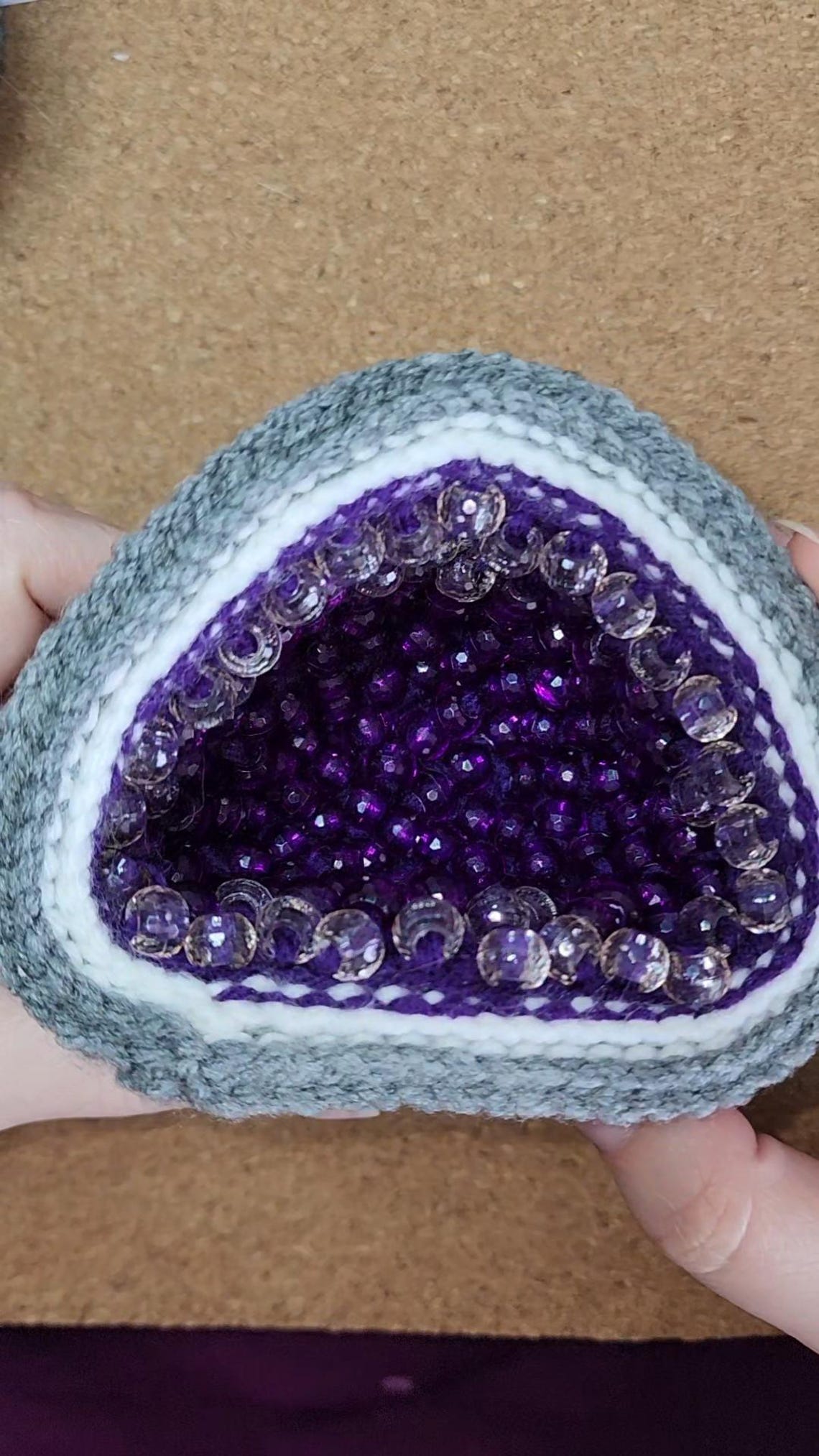 Crochet Geode, Geode Fidget, Crochet Crystal Geode, Crochet Geode ...