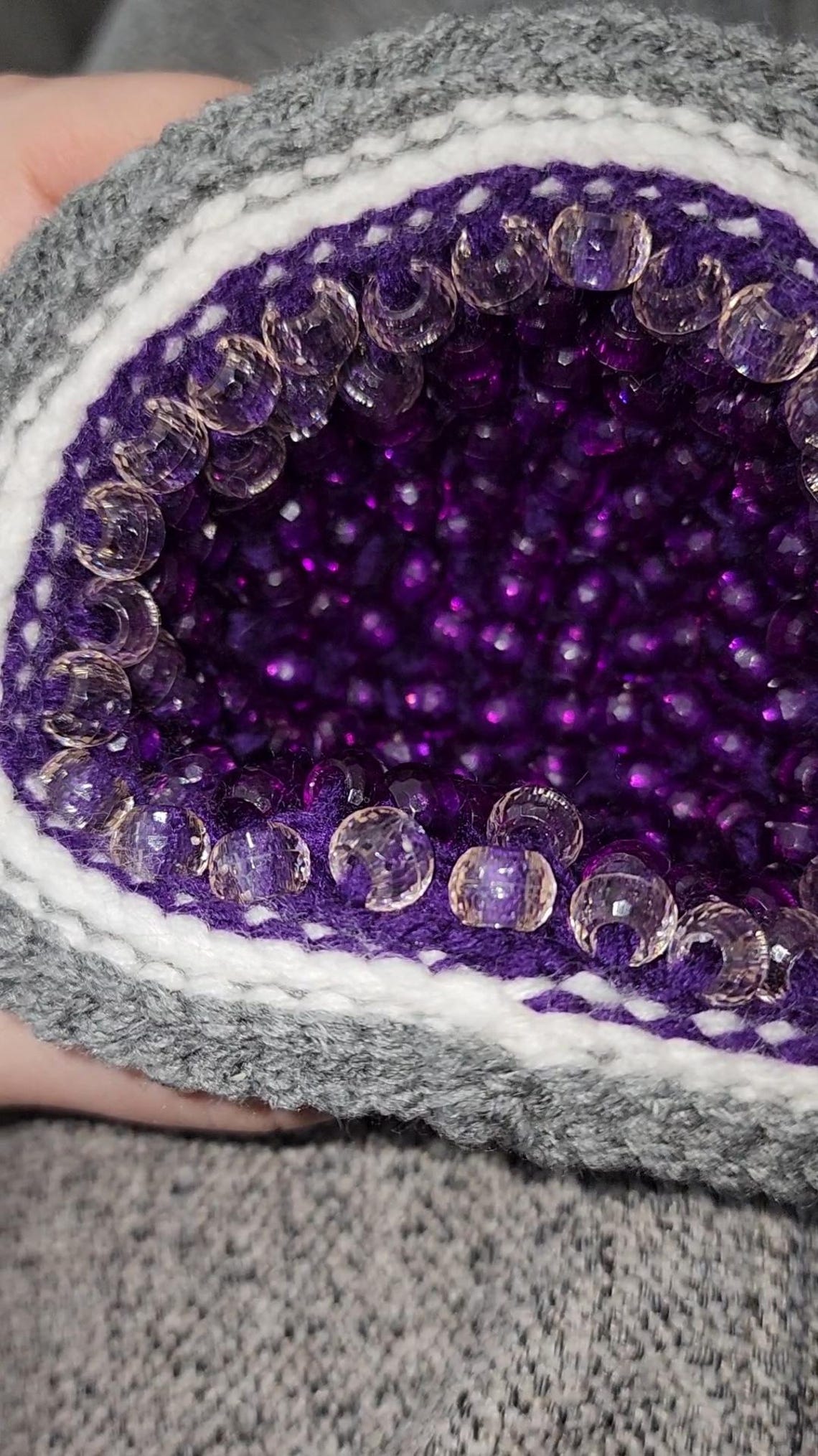 Crochet Geode, Geode Fidget, Crochet Crystal Geode, Crochet Geode ...