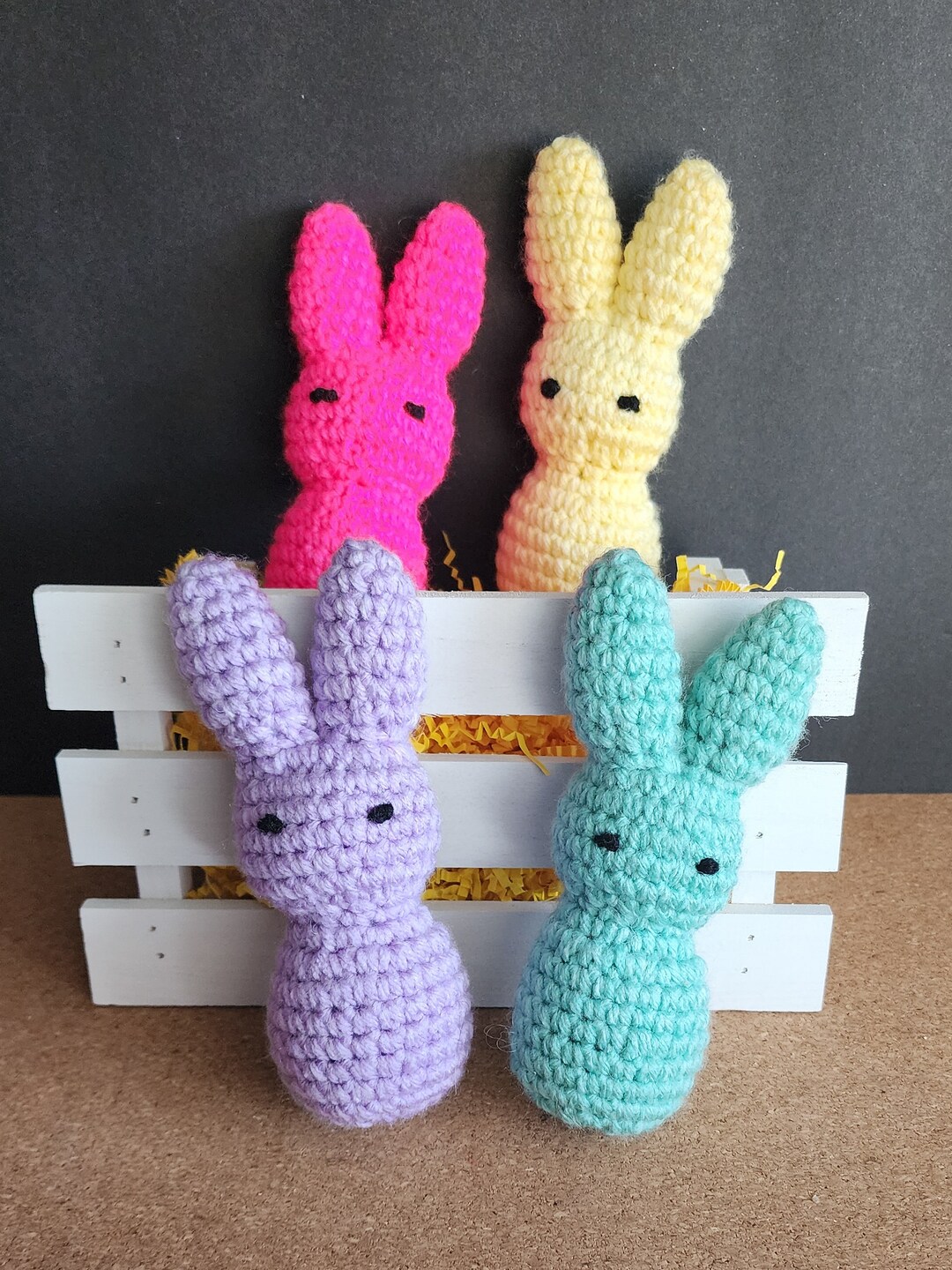 Crochet Peep Bunny, Crochet Marshmallow Bunny, Crochet Easter Bunny ...