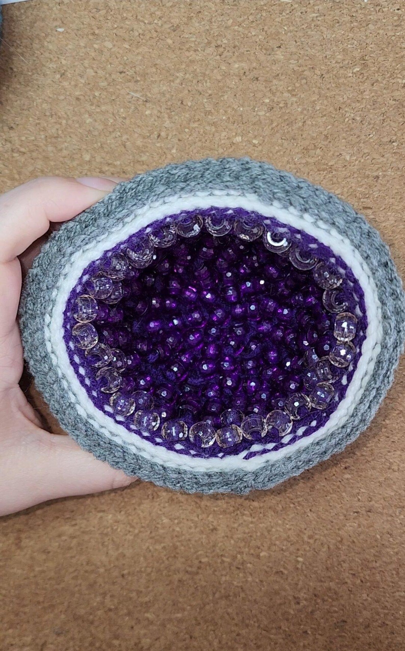 Crochet Geode, Geode Fidget, Crochet Crystal Geode, Crochet Geode ...