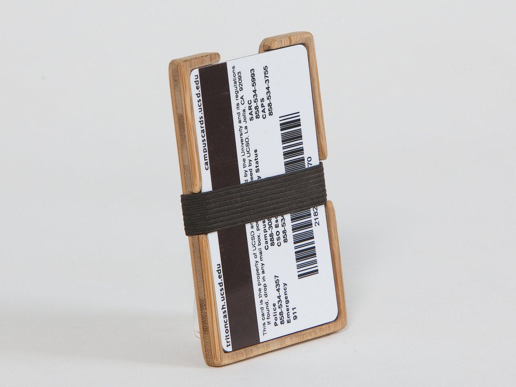 Alpha Bamboo Wallet - the Slimest of the Slim Wallets - Etsy Ireland