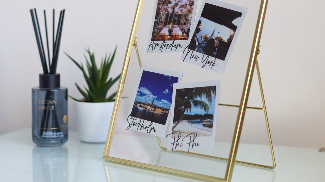 Custom Floating Gold Metal Frame Instax Mini - Etsy