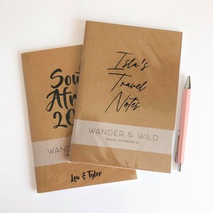 Travel Notes Notebook // Personalised // Adventure Journal // Lined or ...