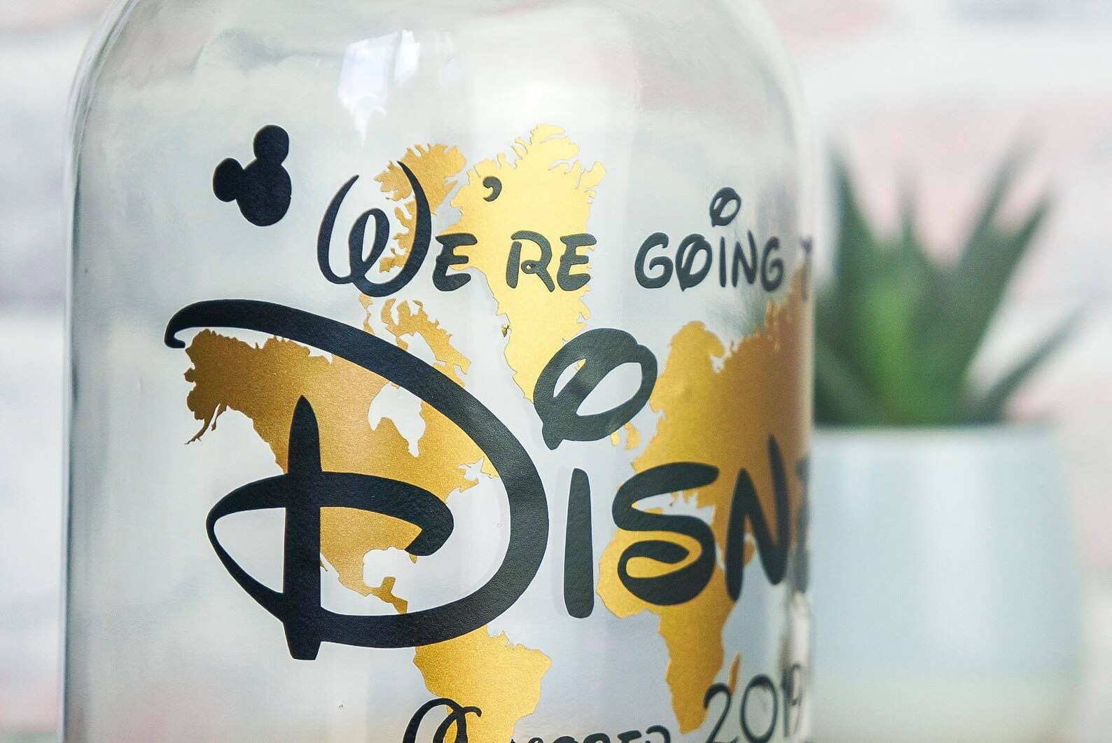 Disney Savings Jar // Travel Fund // We're Going to Disney - Etsy