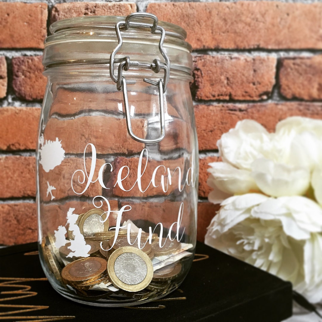 Travel Fund Savings Jar - Etsy