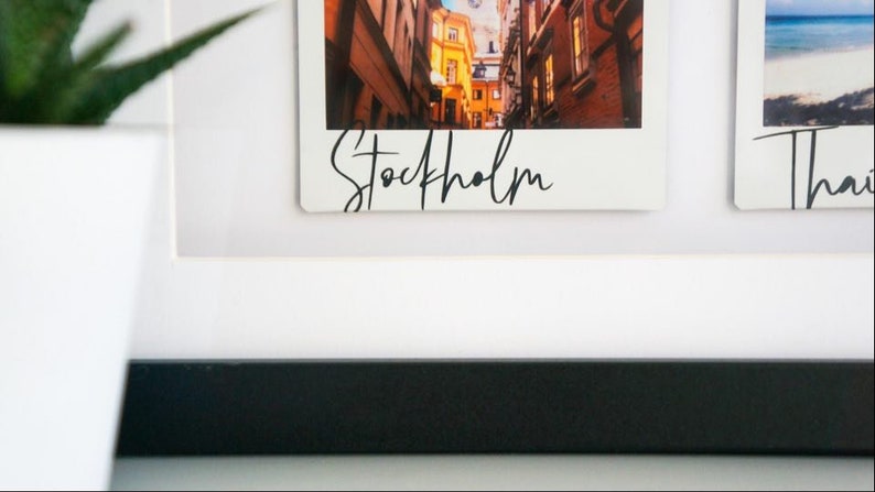 Your Photos Custom Square Prints Frame // Your Chosen Photos & Text ...