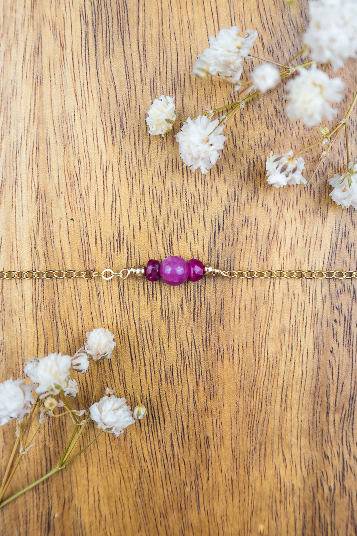 Ruby bracelet. Ruby bracelet. Red ruby bracelet. Handmade | Etsy