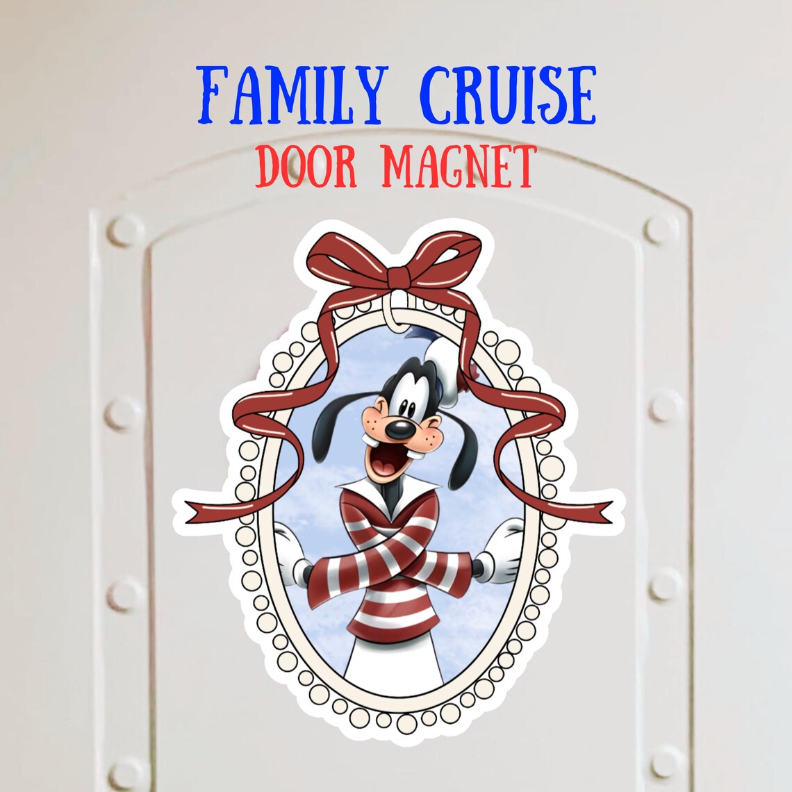 CRUISE Door Magnet | GOOFY | Disney Cruise Door Magnet | Mickey Minnie ...