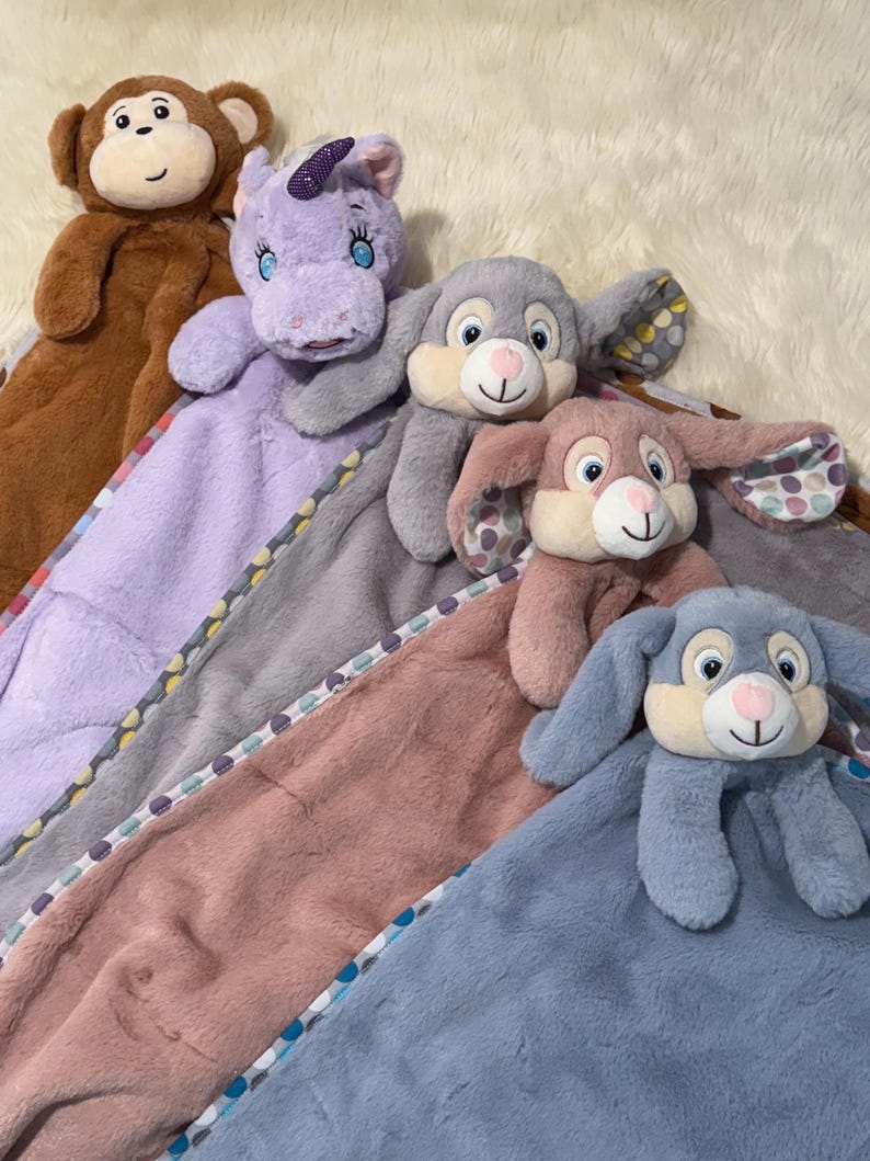 Embroidered Baby Toddler Blanket Lovey – Personalized Soft & Cozy ...