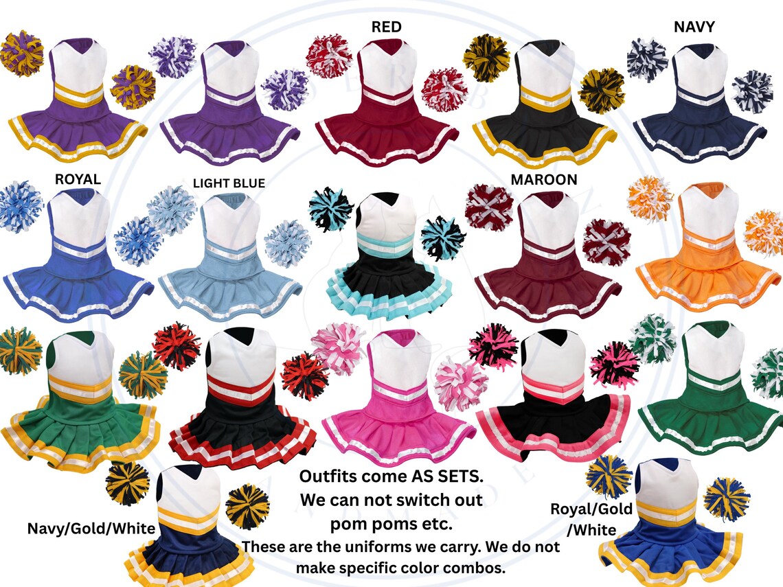 Personalized Cheer Bear Gift – Custom Embroidered Uniform & Bow ...