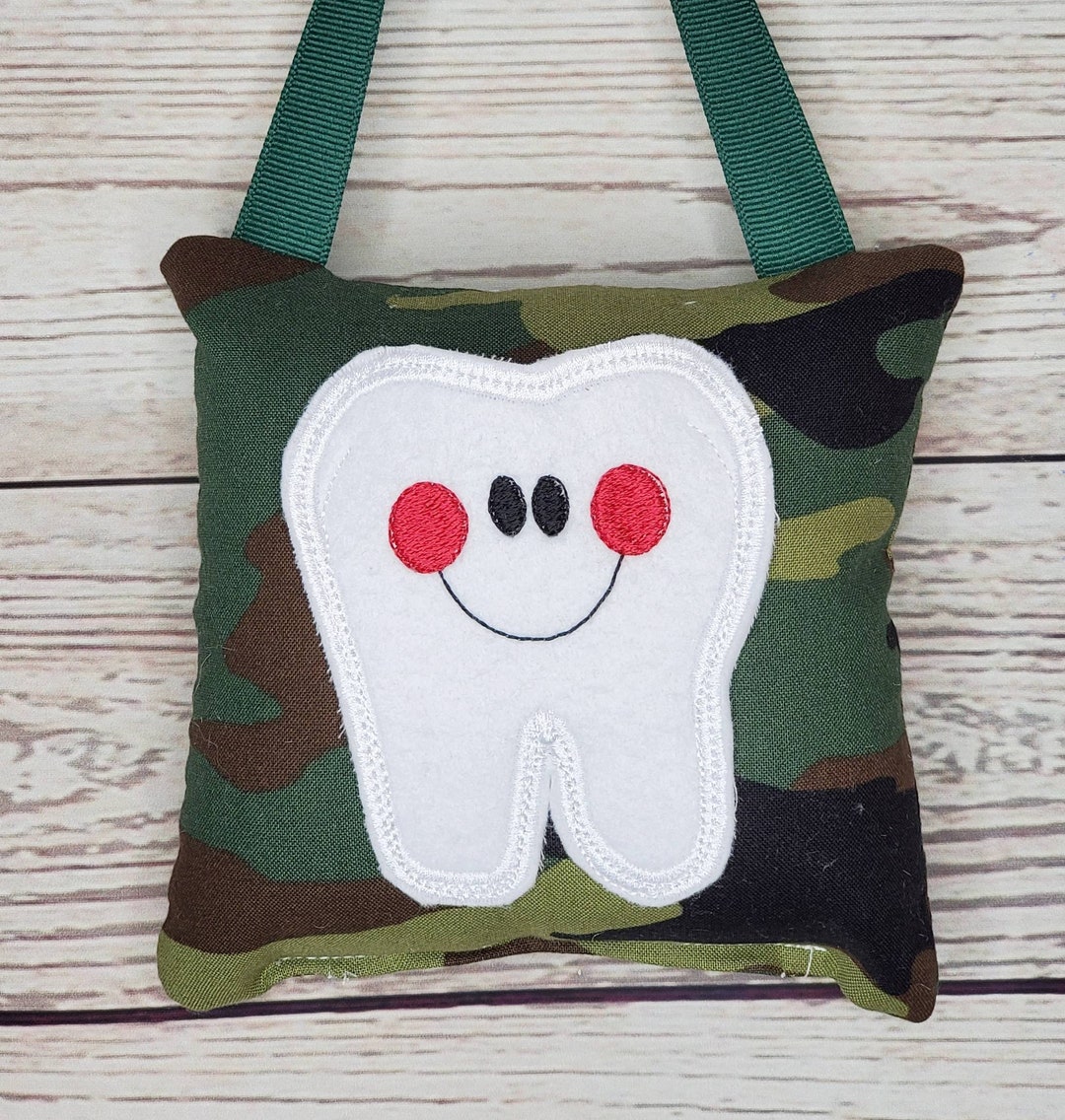 Tooth Fairy Pillow With Tooth Chart, Camouflage, , - Etsy