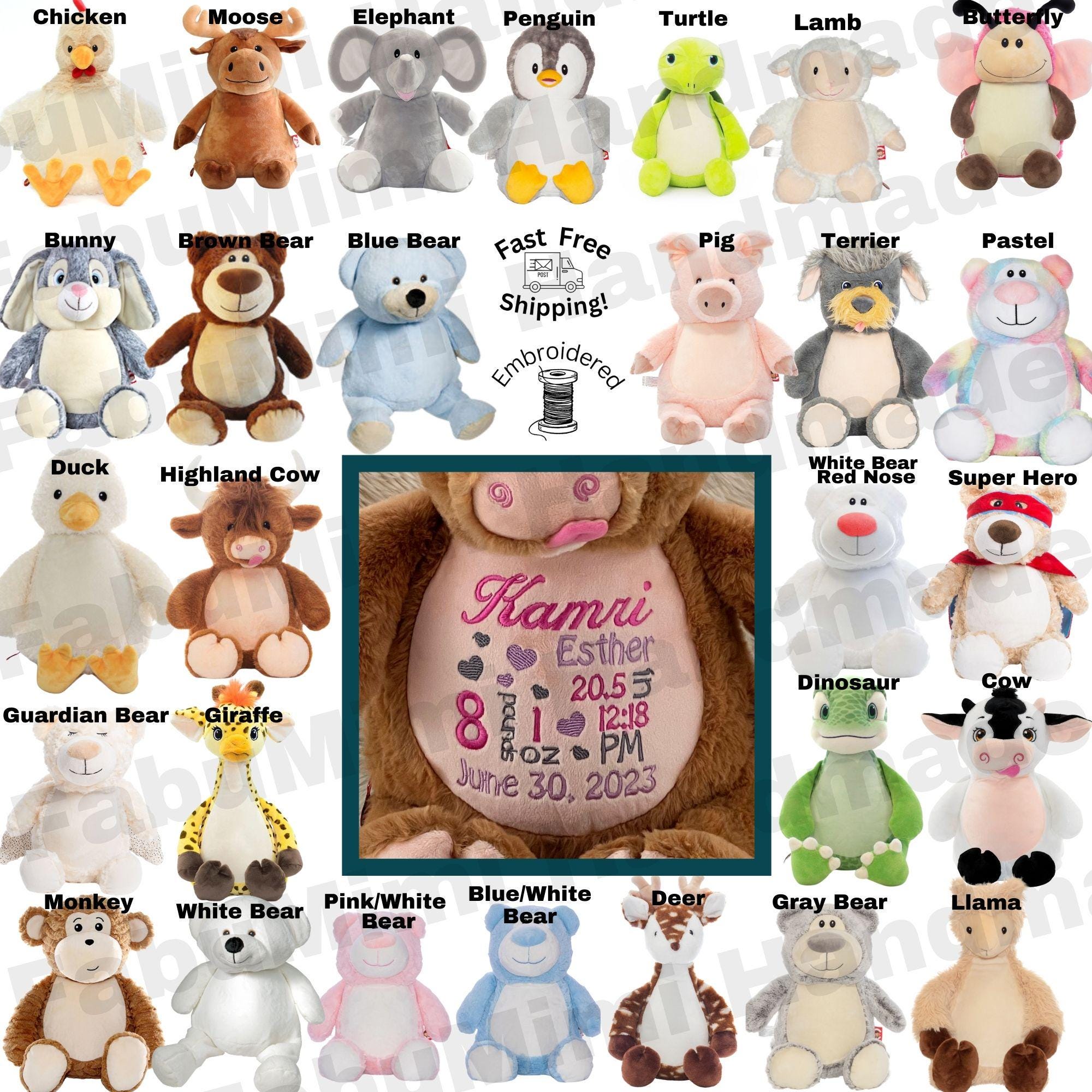 Personalized Adoption Stuffed Animal Child Adoption Gift Embroidered ...
