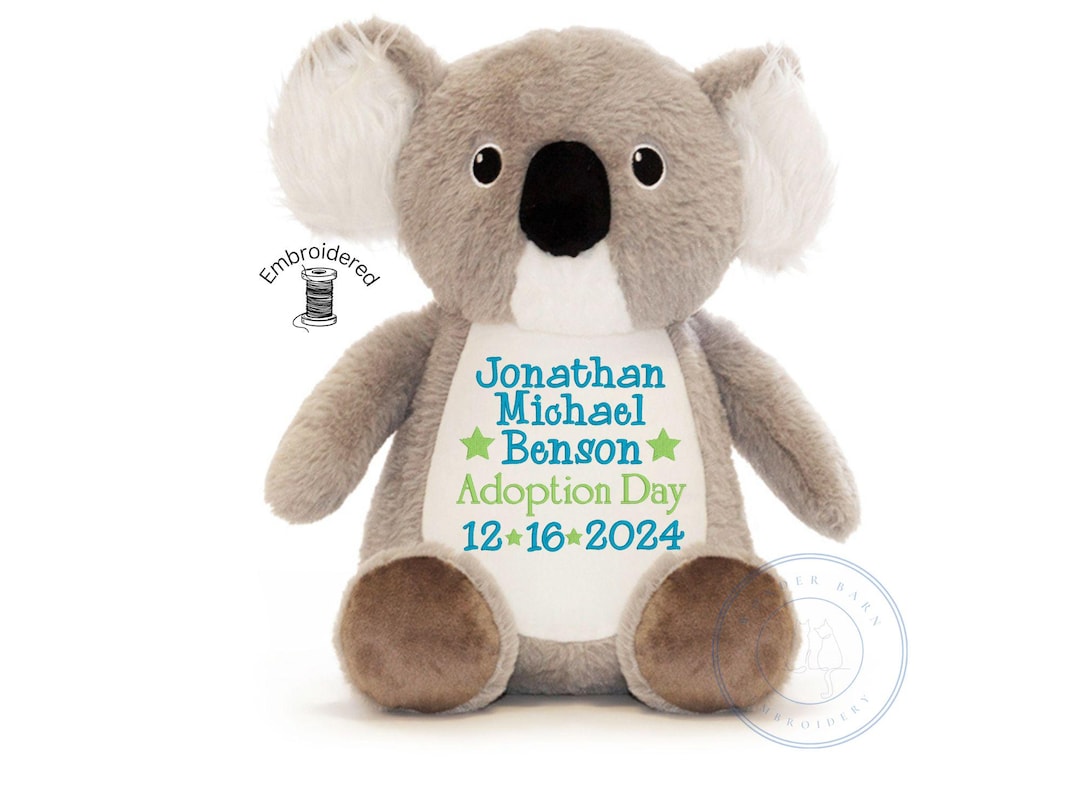Personalized Adoption Stuffed Animal - Child Adoption Gift ...